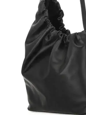AESTHER EKME Demi Lune Cloud Ruched Leather Shoulder Bag