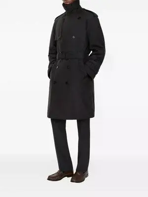 Burberry Long Cotton Nylon Padded Trench Coat