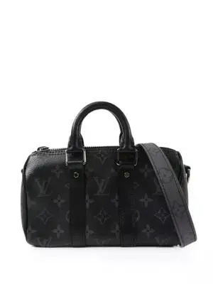 LOUIS VUITTON Keepall Xs Monogram Eclipse Shoulder Bag - Black