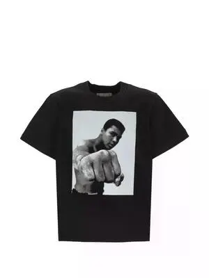 Sacai Muhammad Ali Graphic-print T-shirt - Black