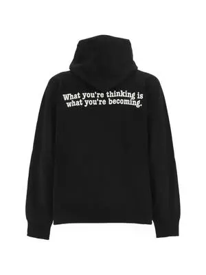 Sacai Muhammad Ali Graphic-print Oversized Hoodie - Black