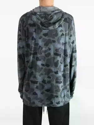 FREE FLY Bamboo Camouflage Print Hoodie Top