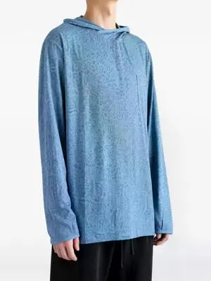 FREE FLY Abstract-print Chest-pocket Hoodie