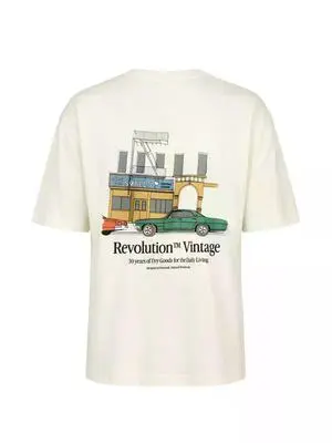 REVOLUTION NOW Logo-print Crew-neck T-shirt