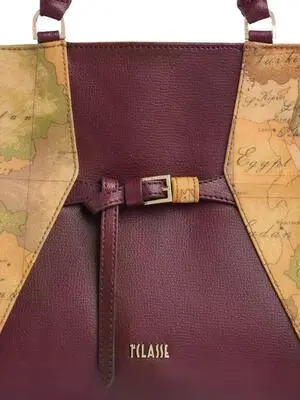 ALVIERO MARTINI 1° CLASSE Geo Saloon Panelled Leather Tote Bag