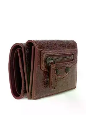 Balenciaga Le City Mini Wallet In Berry