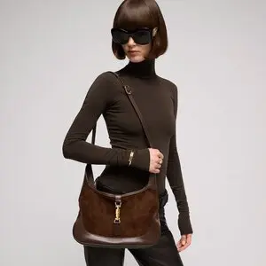 Gucci Jackie 1961 Medium Shoulder Bag Suede