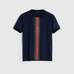 Gucci Cotton Jersey T-shirt With Print - Blue