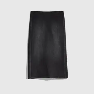 Gucci Stretch Cotton Denim Midi Skirt