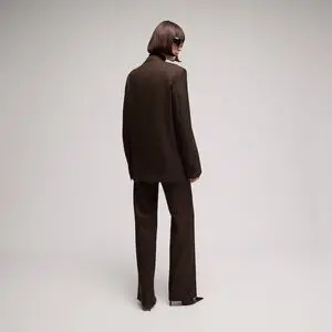 Gucci Gingham Polyester Wool Pants