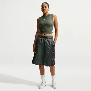 Nike Sportswear Loose Mid-rise Woven Shorts - Green