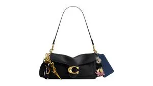 COACH Rexy 10th Birthday Tabby Shoulder Bag 26 With Charms - Black