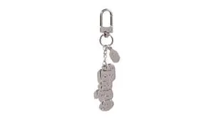 A BATHING APE Logo Metal Keychain - Silver