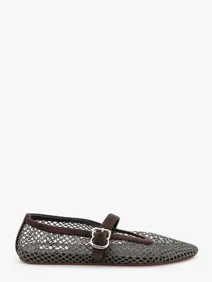 Alaïa Flat Mesh Ballet Flats With Rhinestone Detail - Multicolor