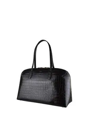 TOTEME Croco-embossed Zip-up Tote Bag