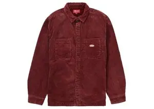 Supreme Quilted Corduroy Shirt - Rust