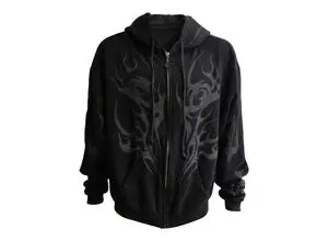 HELLSTAR Tribal Flame Hoodie - Black