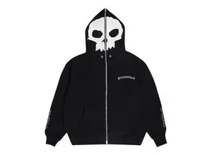 PLEASURES Balaclava Zip Hoodie - Black