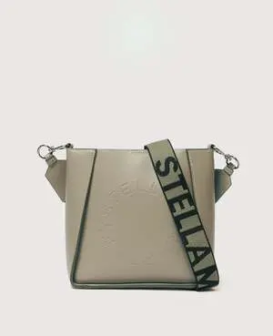 Stella McCartney Logo Square Crossbody Bag - Moss