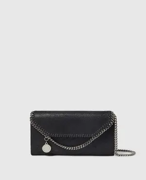 Stella McCartney Falabella Wallet-On-Chain Crossbody Black