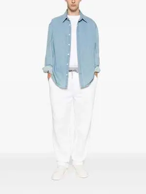 Brunello Cucinelli Cotton Drawstring Trousers