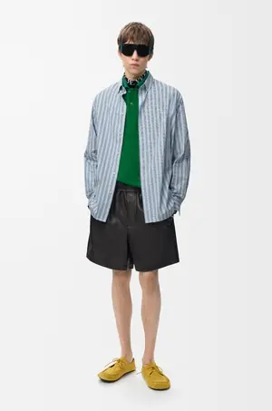 Loewe Shirt In Cotton - Blue/white