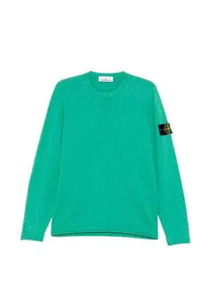 Stone Island Stocking Stitch Organic Cotton Nylon Crewneck - Multicolor