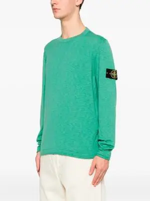 Stone Island Stocking Stitch Organic Cotton Nylon Crewneck