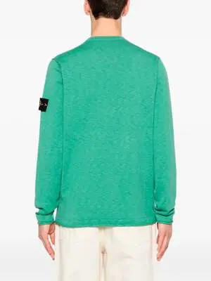 Stone Island Stocking Stitch Organic Cotton Nylon Crewneck