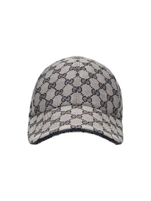 Gucci Gg Monogram Baseball Hat - Blue
