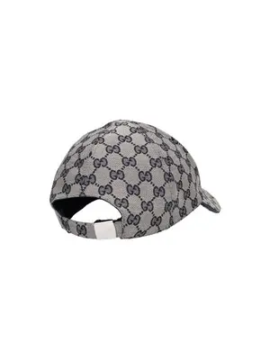 Gucci Gg Monogram Baseball Hat - Blue