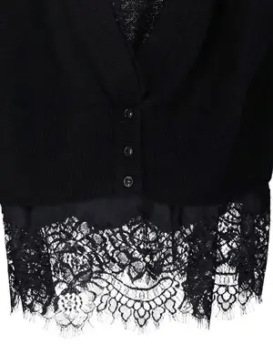 Ermanno Scervino Cashmere And Lace Cardigan