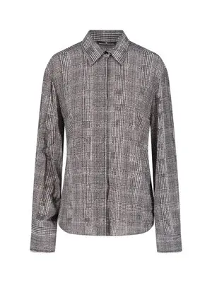 Ermanno Scervino Checkered Viscose Shirt - Gray