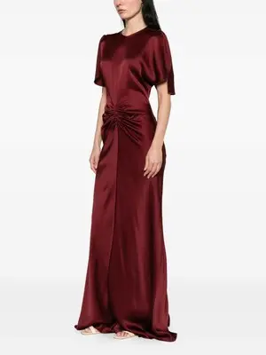 Victoria Beckham Ruched Maxi Dress