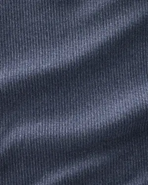 HAVEN WELL WITHIN Resti Brushed Rib Knit Hoodie - North Sea