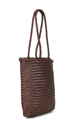 ST. AGNI Woven Leather Tote Bag