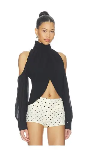 MORE TO COME Chiara Cold Shoulder Blouse