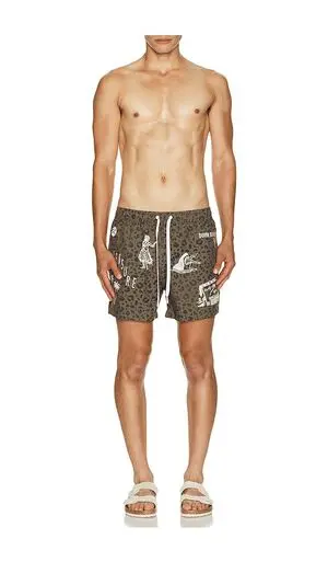 DUVIN DESIGN Club Swim Short - Leopard
