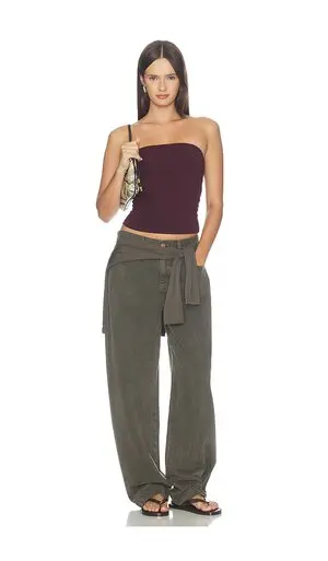 SKIMS Tube Top In Burgundy