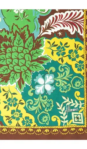 ALEMAIS Florence Silk Scarf In Green