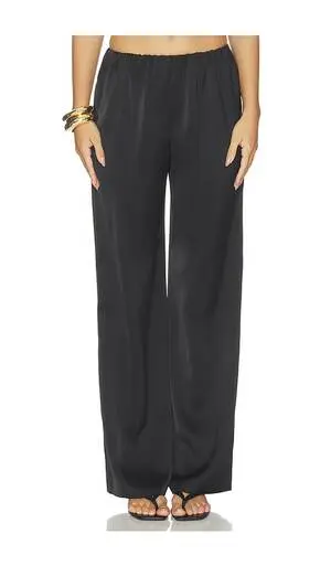 LOVERS AND FRIENDS X Blake Evin Alette Satin Pants - Black