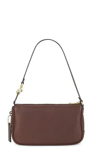 COACH Natural Grain Leather Plaza Bag