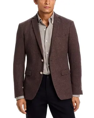 John Varvatos Slim Fit Wool Blend Jersey Sport Coat - Brown