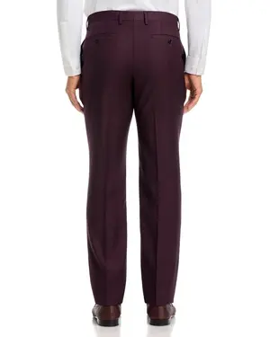 John Varvatos Slim Fit Wool Sharkskin Suit Pants