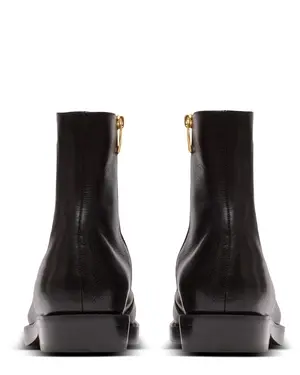 Balmain Textured Square-toe Boots