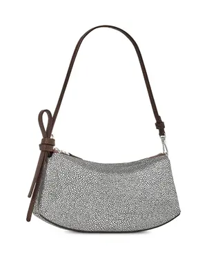 Kate Spade New York Loop Metallic Dot Suede Pochette Bag