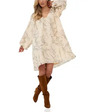 MARIELLE STOKKELAAR Candice Embroidery Floral Dress