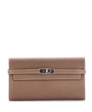Hermès Long Kelly Wallet Epsom - Gray