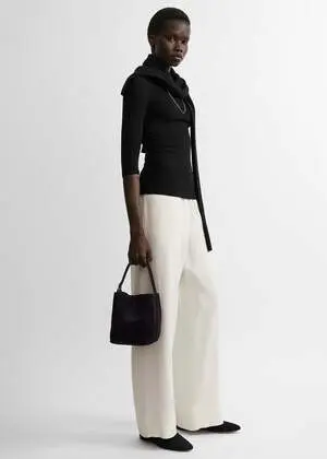 TOTEME Small Belted Suede Tote