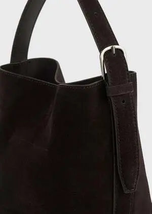 TOTEME Small Belted Suede Tote